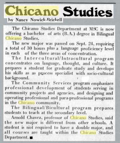 Career trajectories for Chicano studies students – Chicano & Latino ...